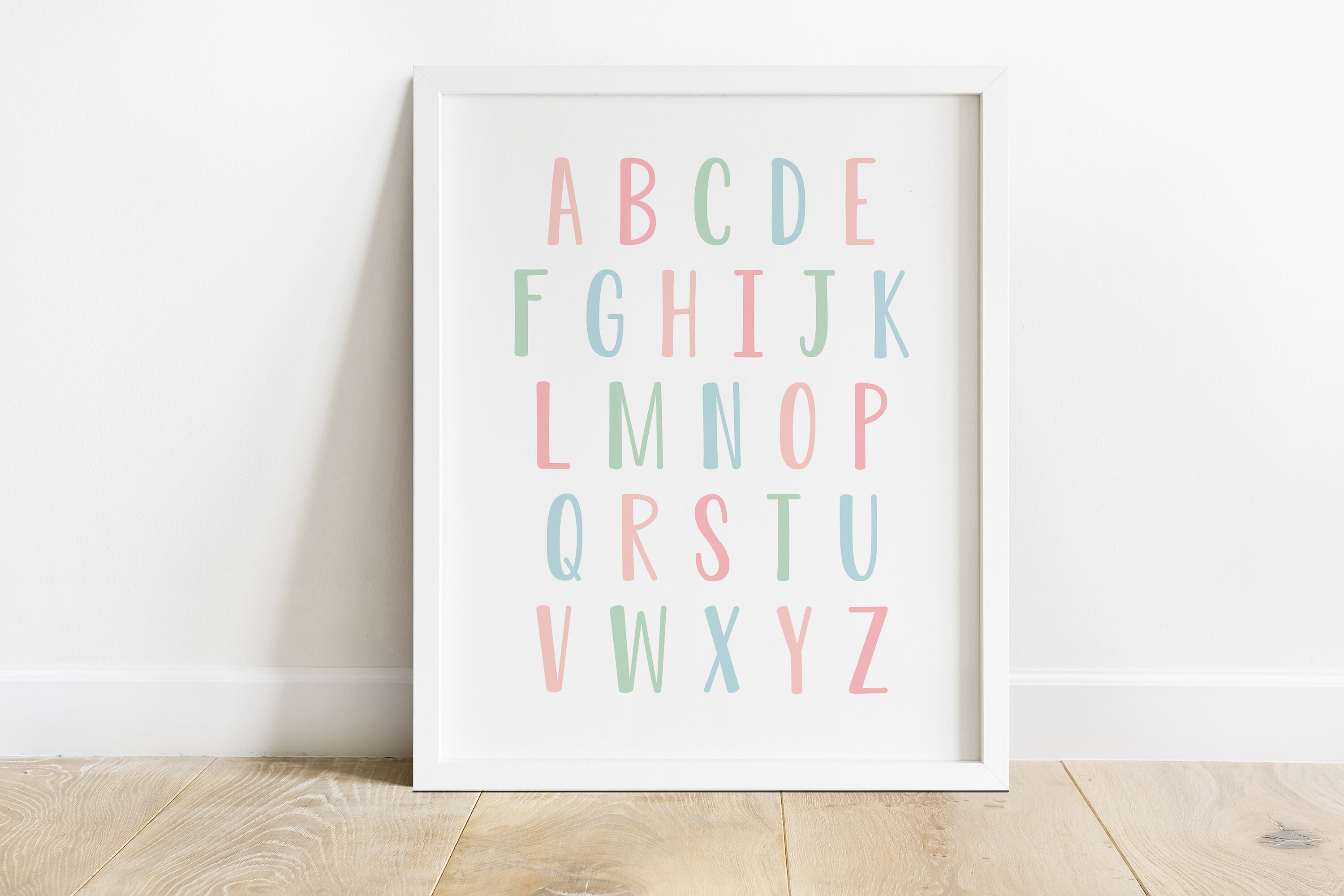 DIGITAL FILE Alphabet Poster for Kids Alphabet Printable | Etsy