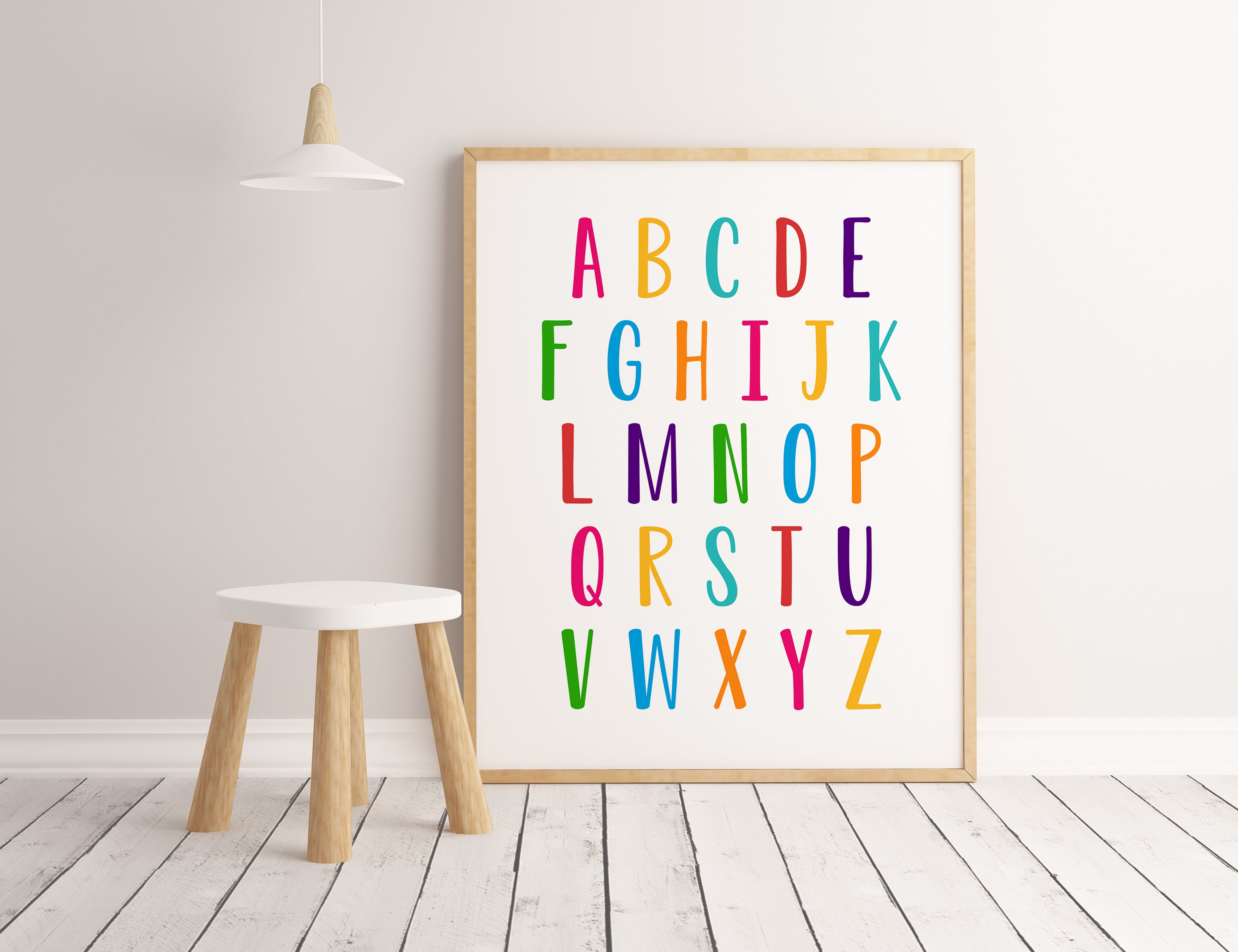 Set of 2 Prints Download Alphabet Print ABC Poster 123 | Etsy