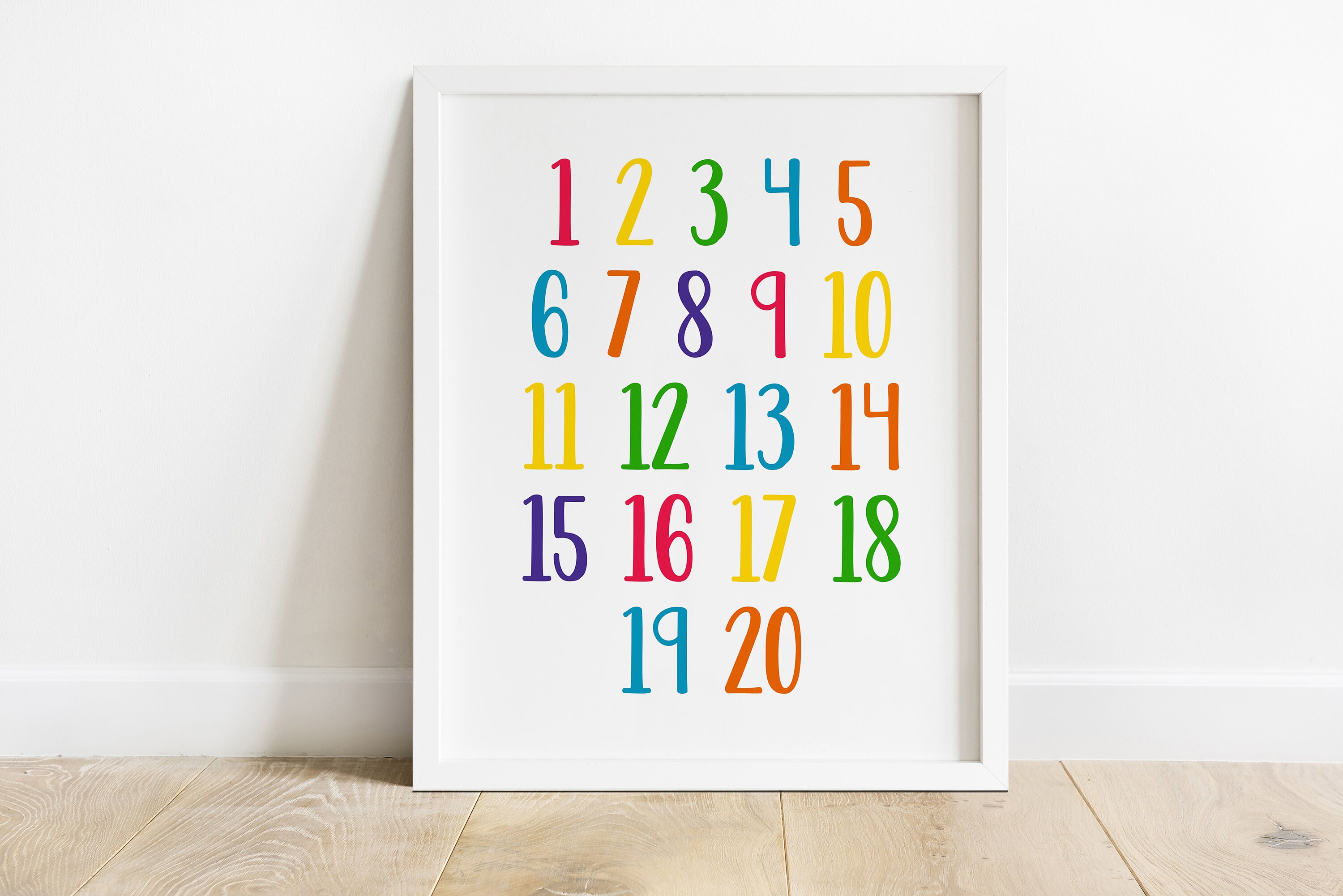 Set of 2 Prints Download Alphabet Print ABC Poster 123 | Etsy