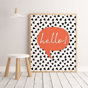 Hello Printable, Hello Print, Hello Sign, Hello Speech Bubble, Speech ...