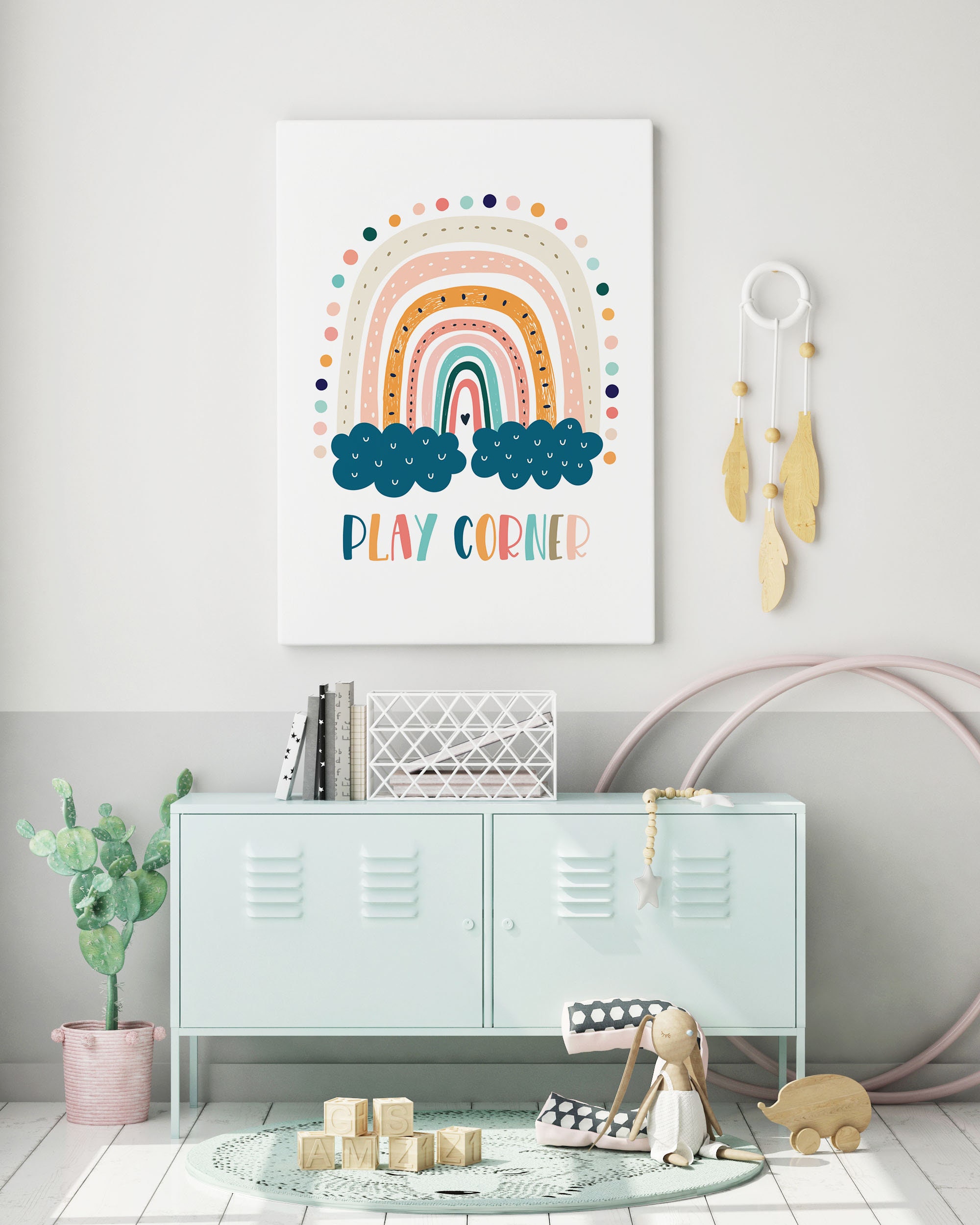 DIGITAL FILE Play Corner Sign Playroom Decor Playroom Wall | Etsy