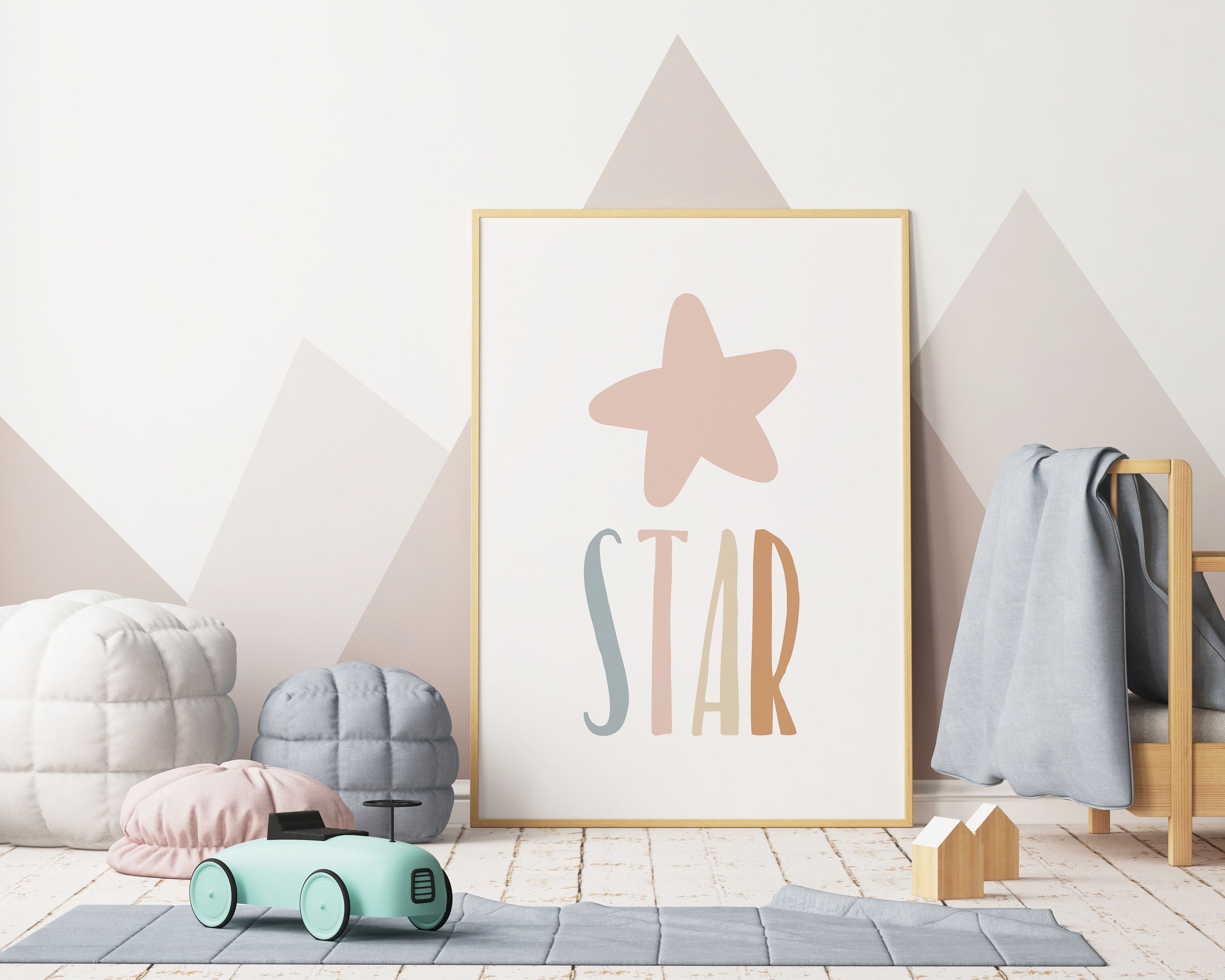 DIGITAL FILE Star Print Star Wall Decor Star Wall Art | Etsy