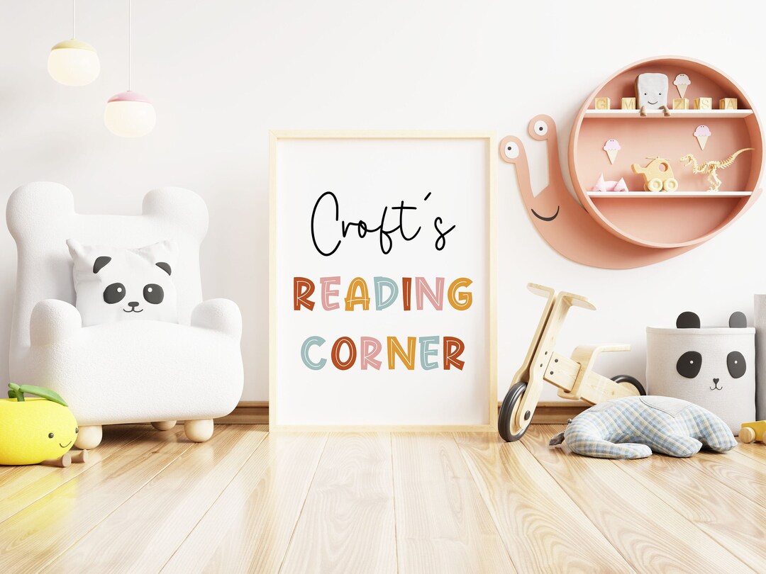 DIGITAL FILE, Reading Corner Poster, Reading Corner Sign, Reading ...