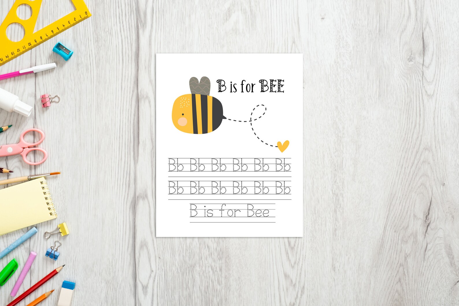 DIGITAL FILES, Honey Bee Worksheets, B is for Bee, Scissor Skills ...