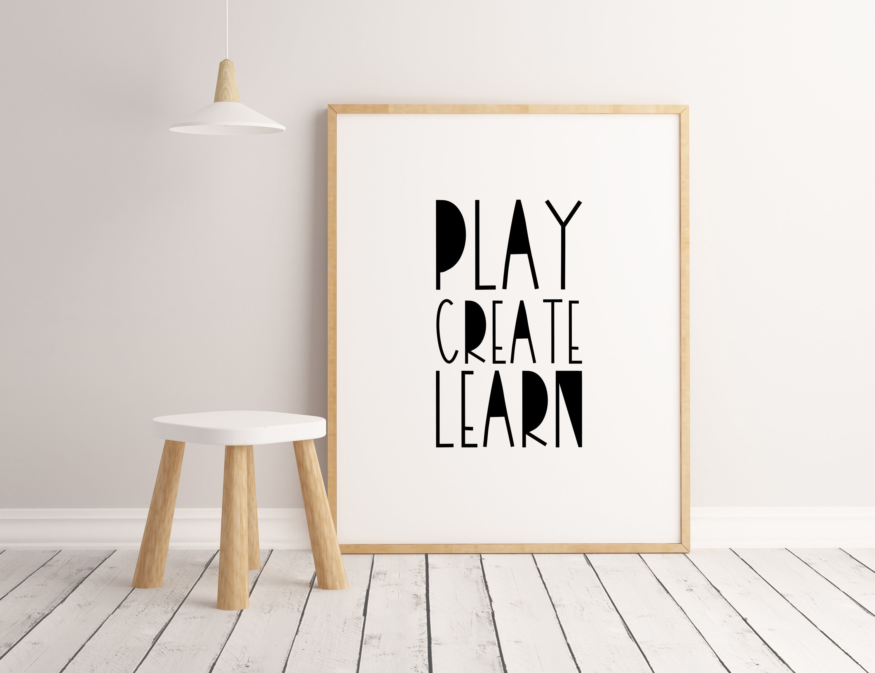 Play Create Learn Printable Playroom Printable Nursery | Etsy