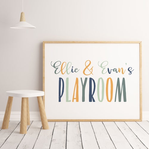 DIGITAL FILE Personalized Playroom Printable Playroom Sign - Etsy