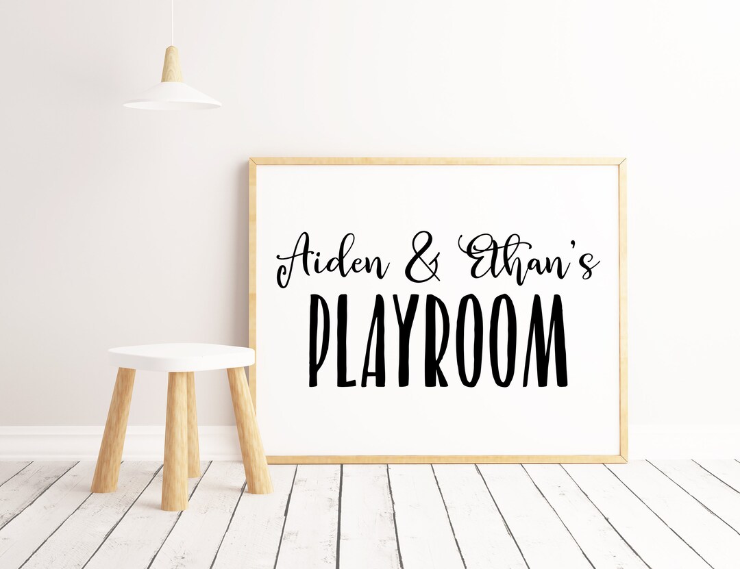 DIGITAL FILE, Personalized Playroom Printable, Playroom Sign, Playroom ...
