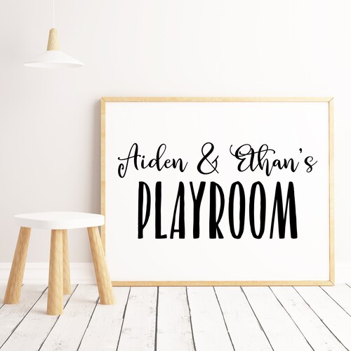 DIGITAL FILE Personalized Playroom Printable Playroom Sign - Etsy