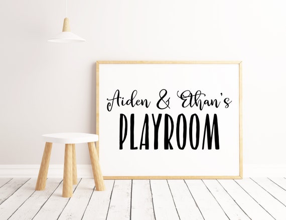 DIGITAL FILE Personalized Playroom Printable Playroom Sign | Etsy