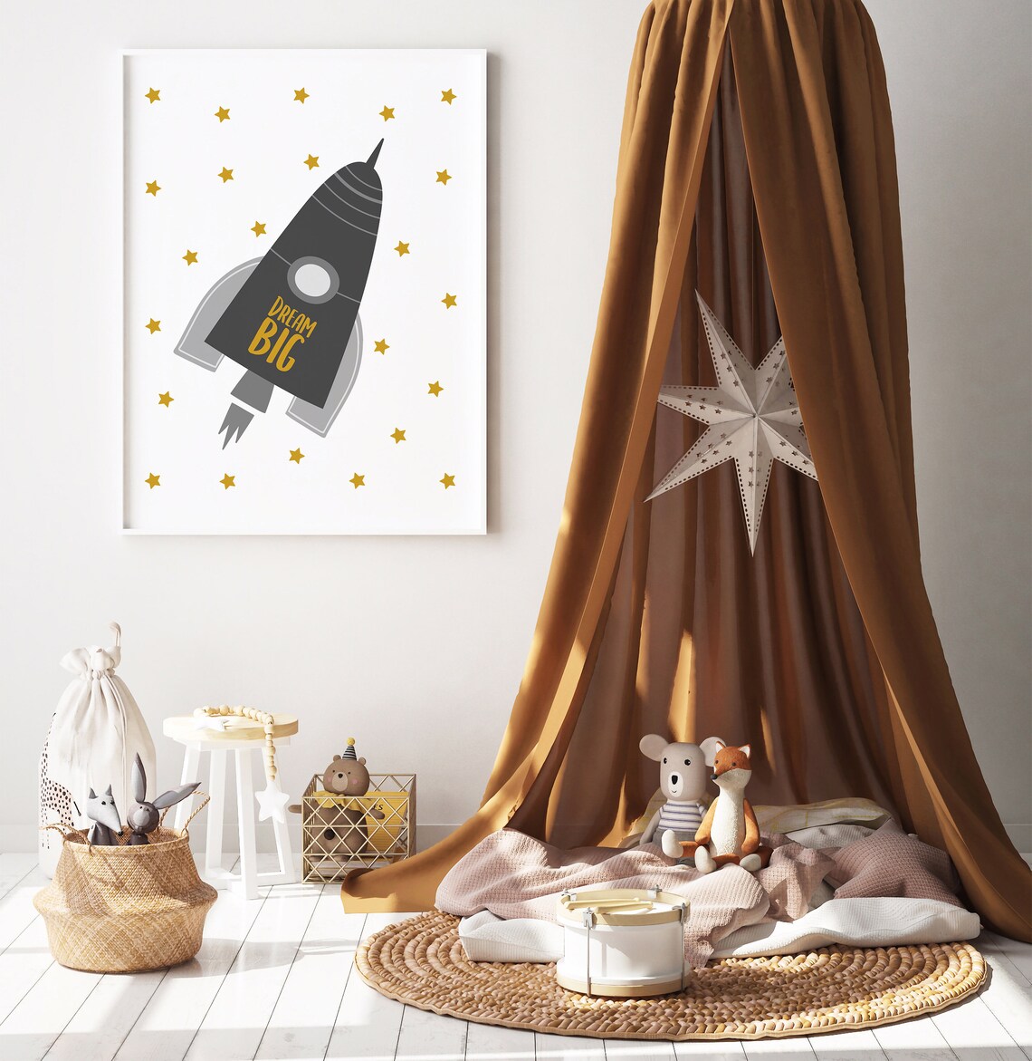 Dream Big Printable Rocket Ship Wall Art Rocket Ship Print - Etsy