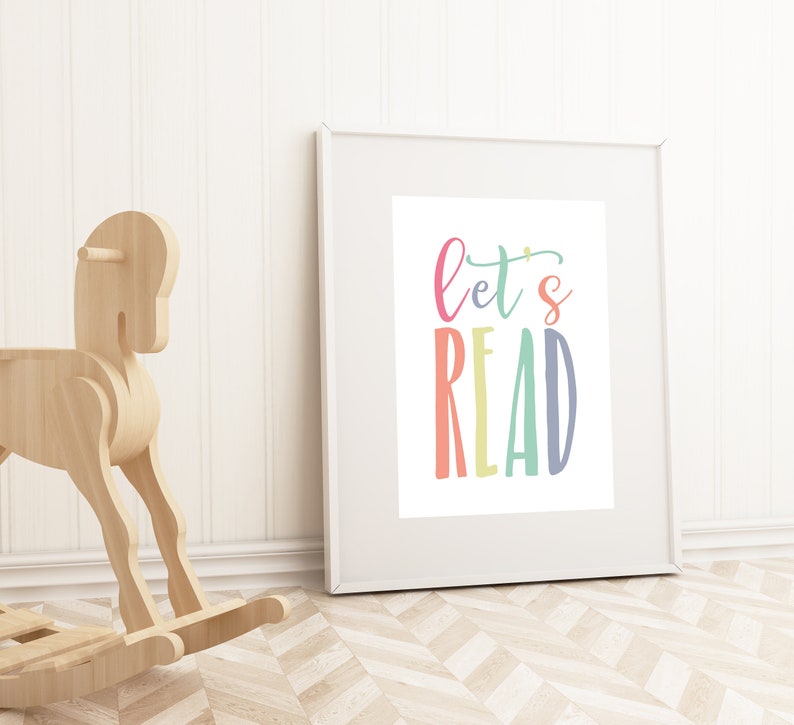Let's Read Printable Reading Sign Classroom Printable | Etsy