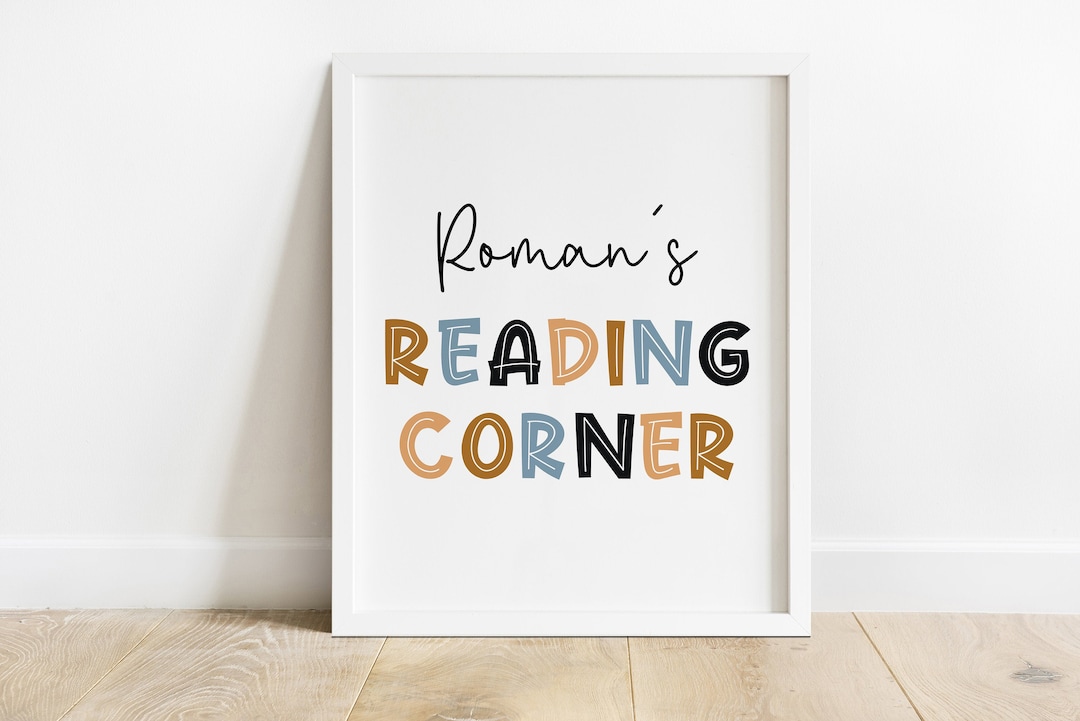 DIGITAL FILE, Reading Corner Sign, Reading Corner Decor, Reading Corner ...