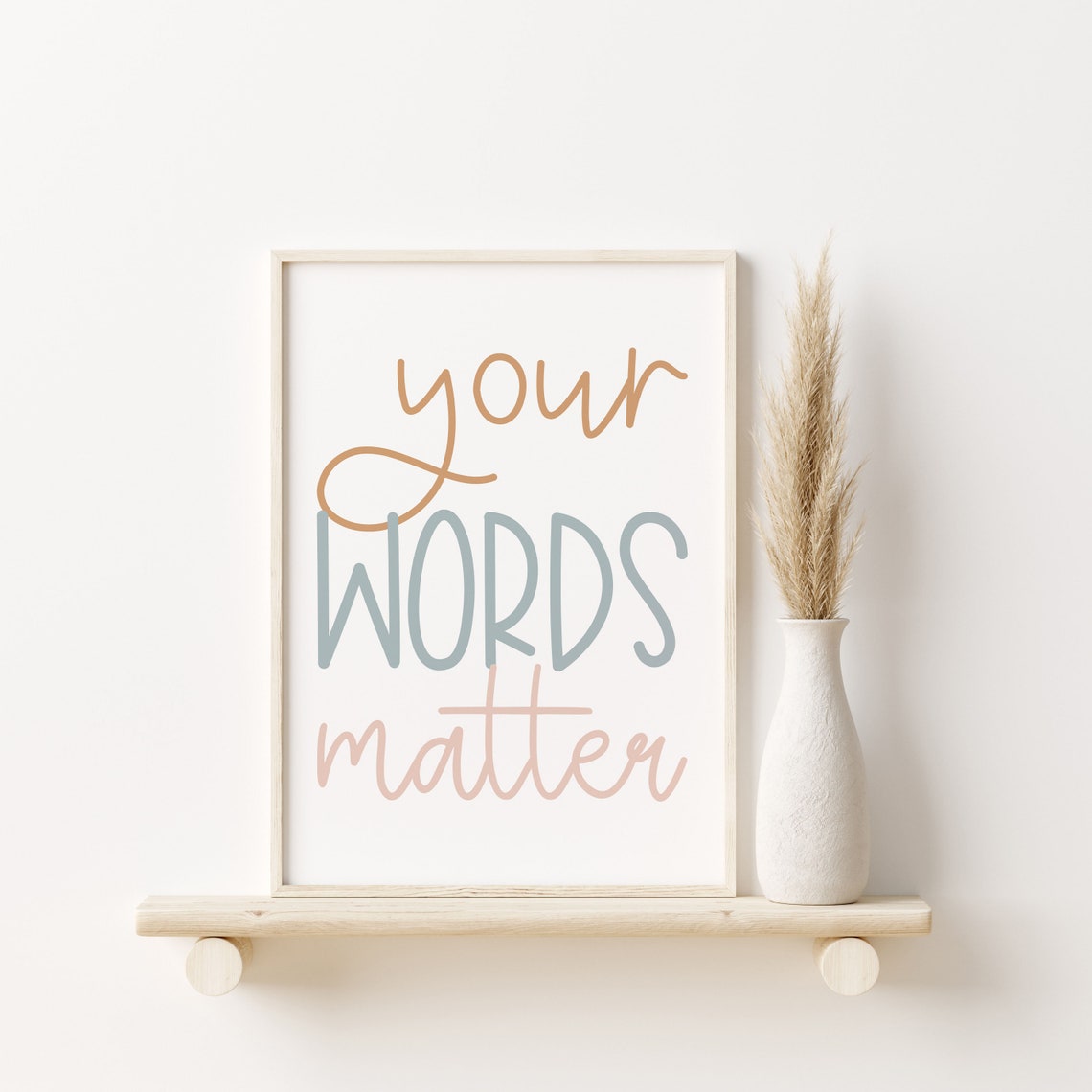 DIGITAL FILE Your Words Matter Speech Therapy Print Speech | Etsy