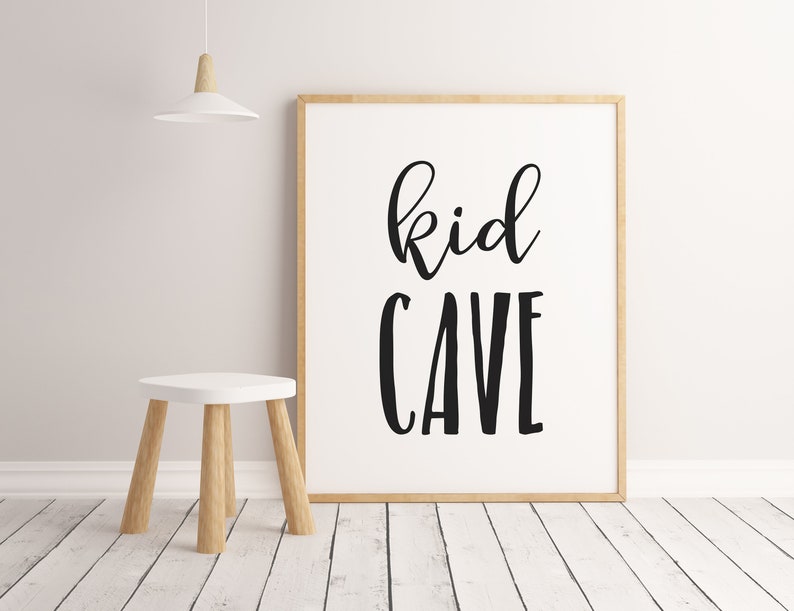 Kid Cave Printable Kid Cave Sign Playroom Decor Kids Room - Etsy