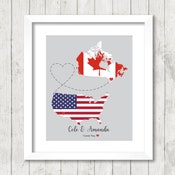 Illustrated Map of Canada Poster - Etsy Canada