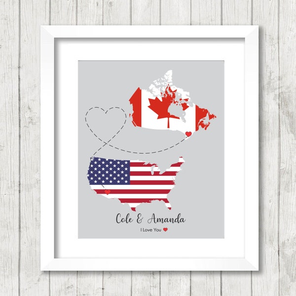 Illustrated Map of Canada Poster - Etsy Canada