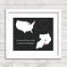 Exchange Student Map Port Washington New York USA - Etsy
