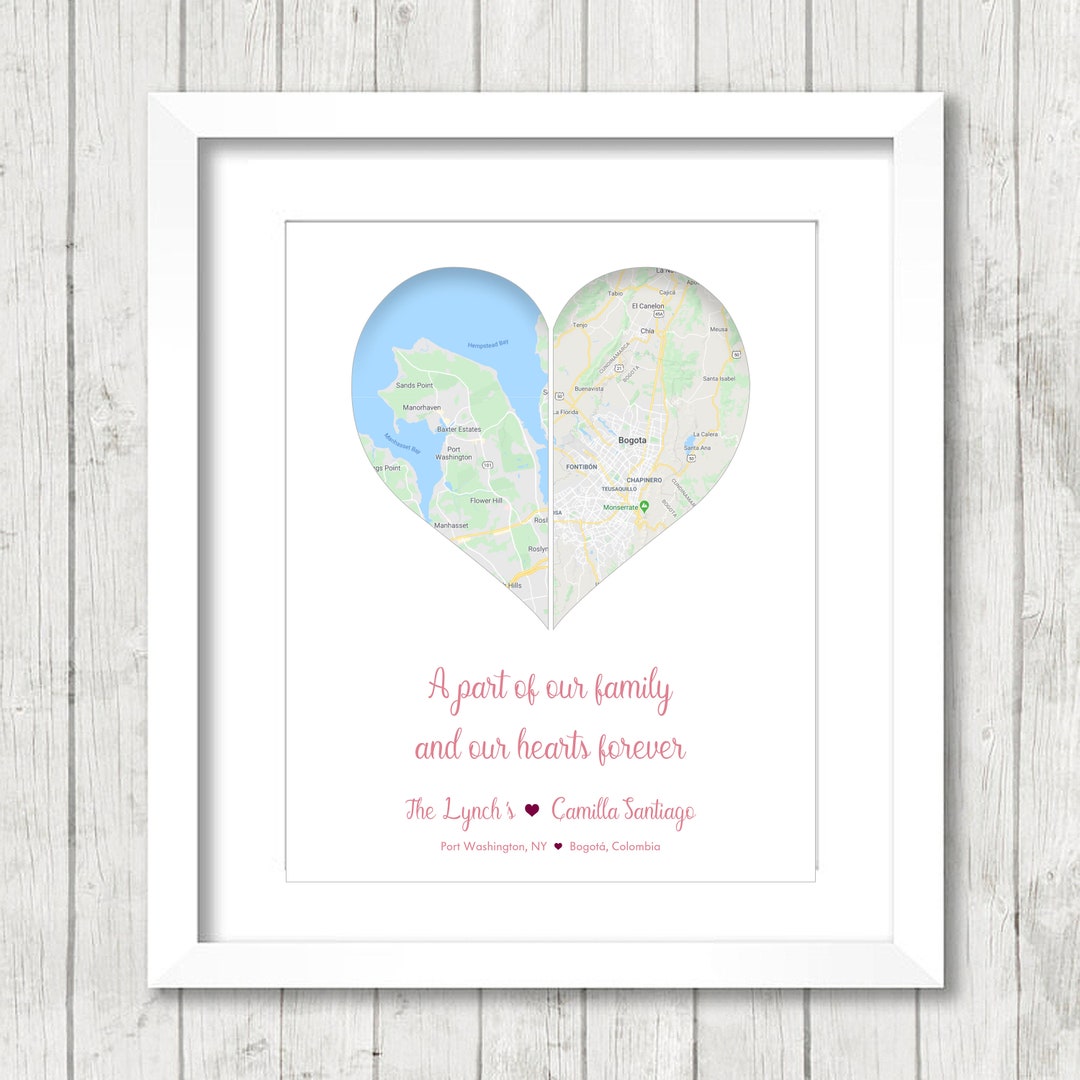 Exchange Student Map Port Washington New York USA - Etsy