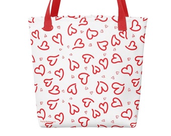 Large Word Art Tote Bag All You Need is Love - Etsy