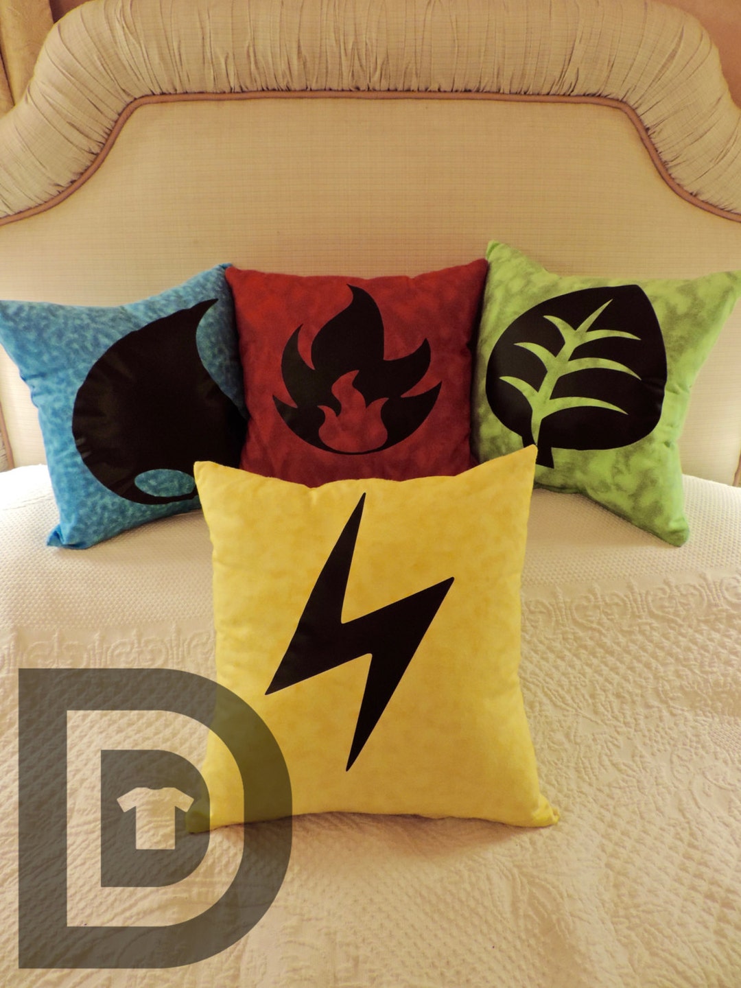 Pokémon Yellow Version Starter Set Energy Pillow Covers - Etsy