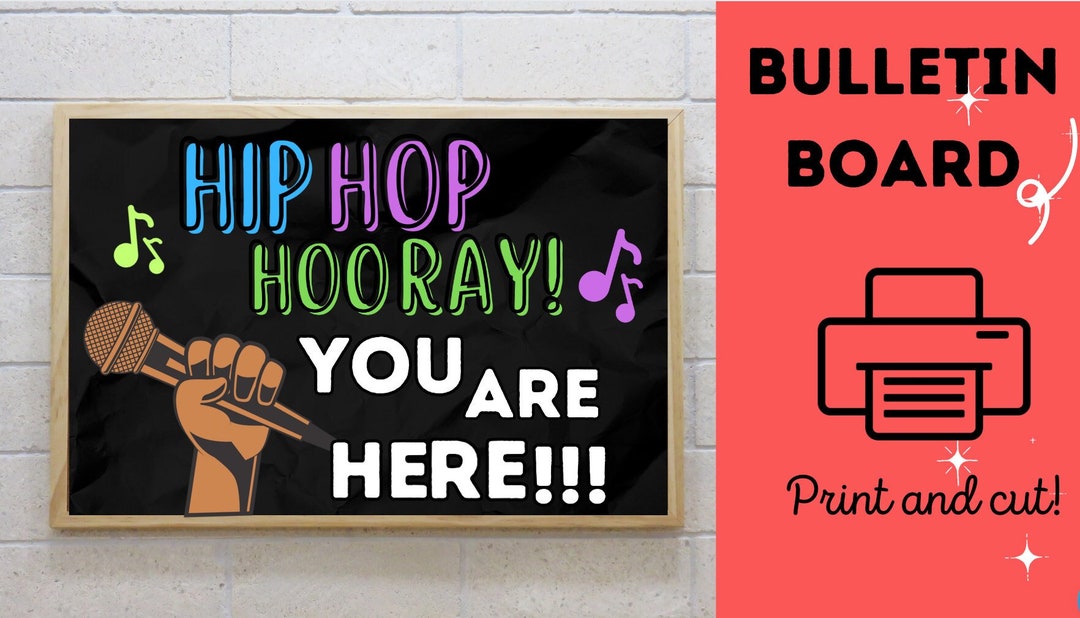 Hip Hop Hooray Classroom Decor - Bulletin Letters _ Rap Music Board ...