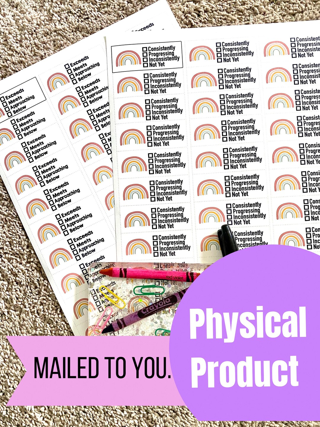 Standard Based Grading Sticker Labels I Easy Grading I Just - Etsy