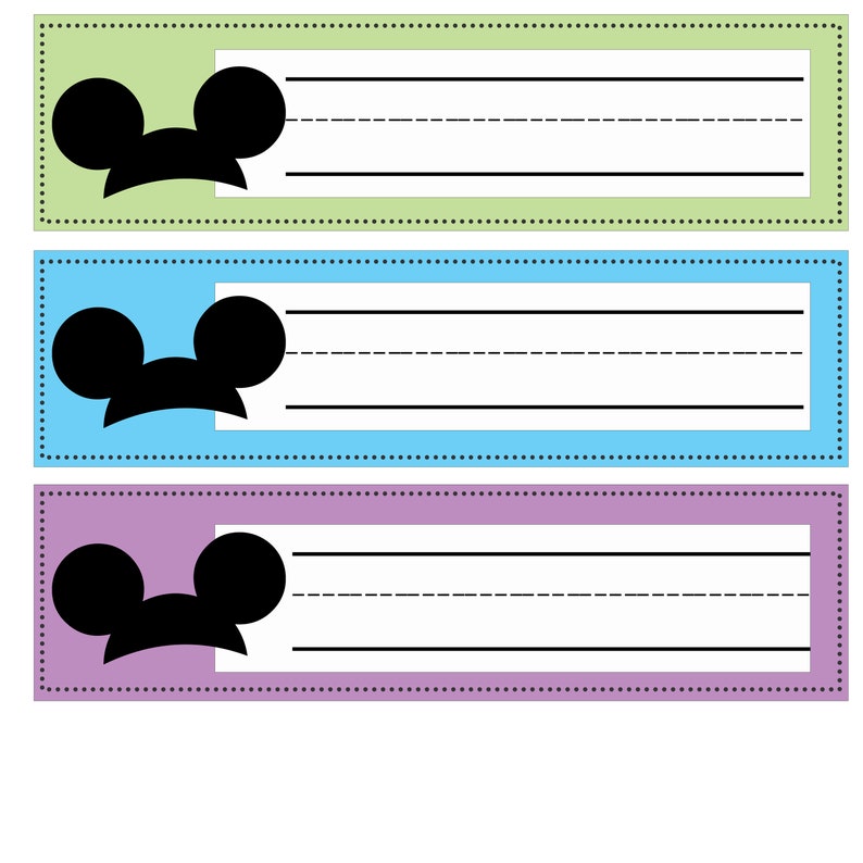 Magical Mickey Hat Castle NAME PLATES Classroom Decor - Etsy
