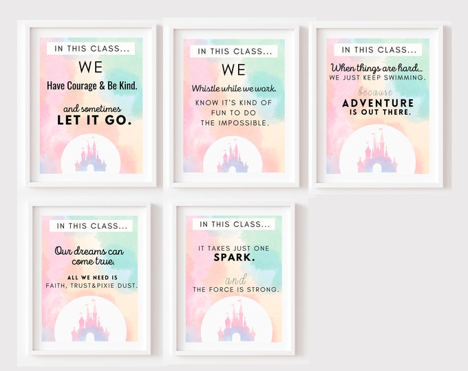 Printable Motivational Woodland Theme Classroom Posters, Instant ...