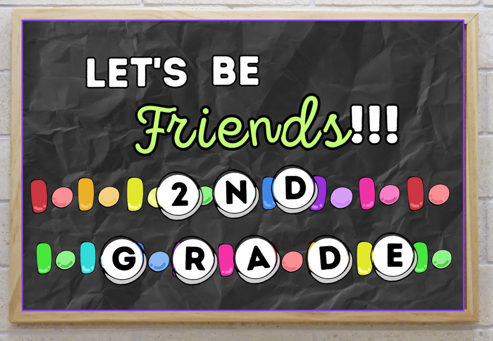 Learning Era Classroom Decor Bulletin Letters Friendship Bracelets PDF ...