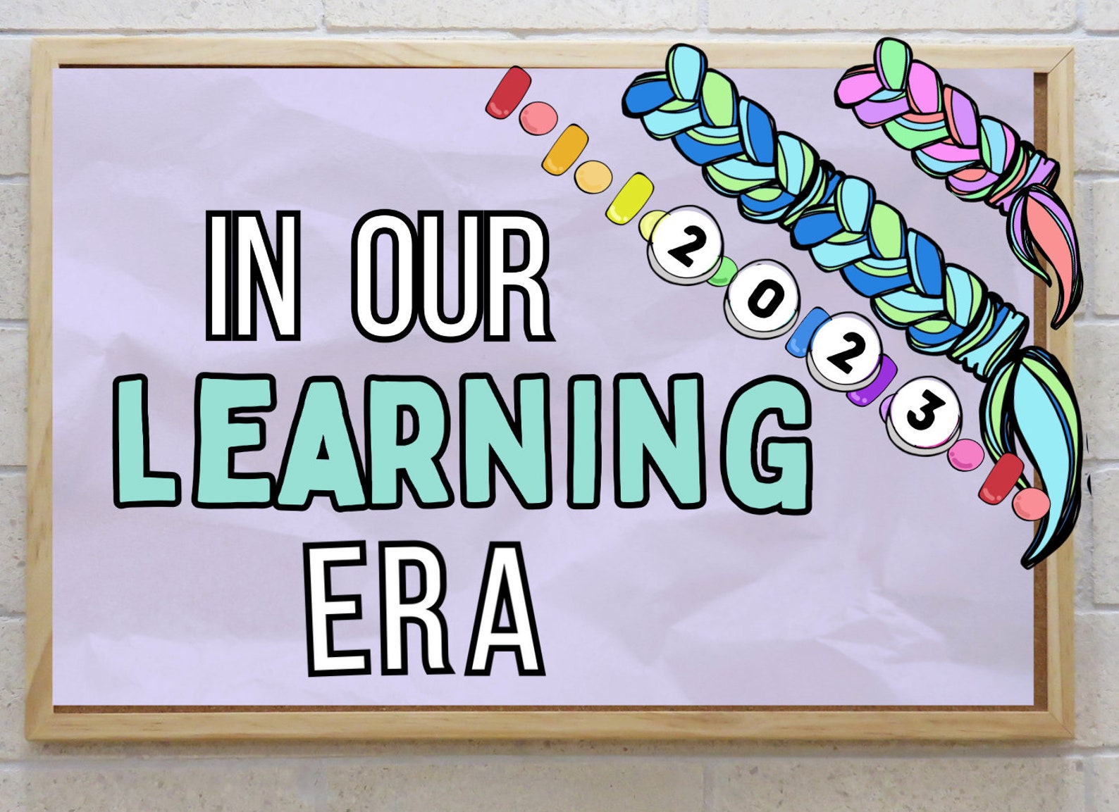 Learning Era Classroom Decor Bulletin Letters Friendship Bracelets PDF ...
