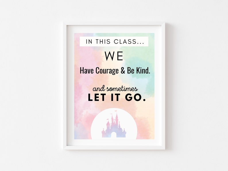 Magical Mickey Castle Posters Classroom Decor Class - Etsy