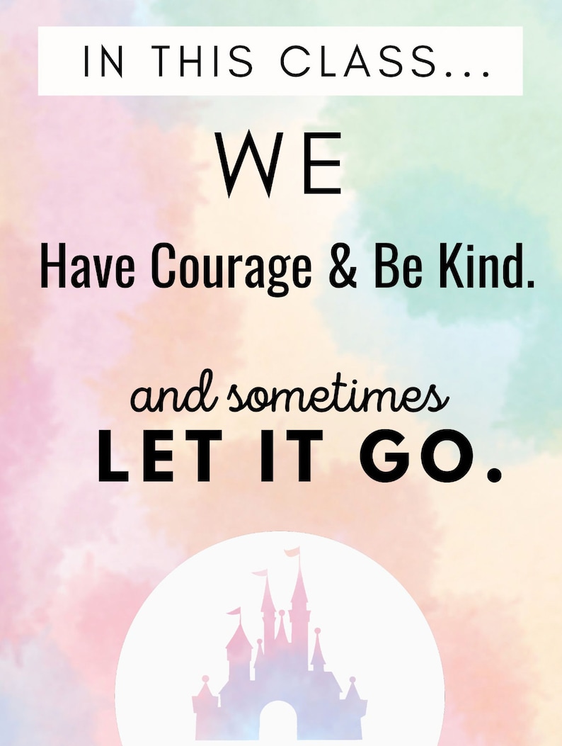 Magical Mickey Castle Posters Classroom Decor Class - Etsy