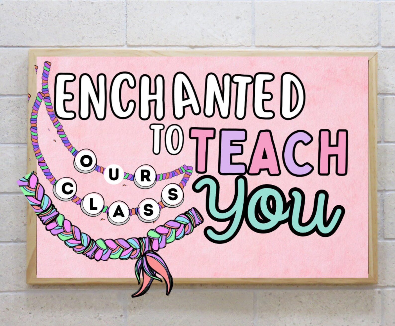 Learning Era Classroom Decor Bulletin Letters Friendship Bracelets PDF ...