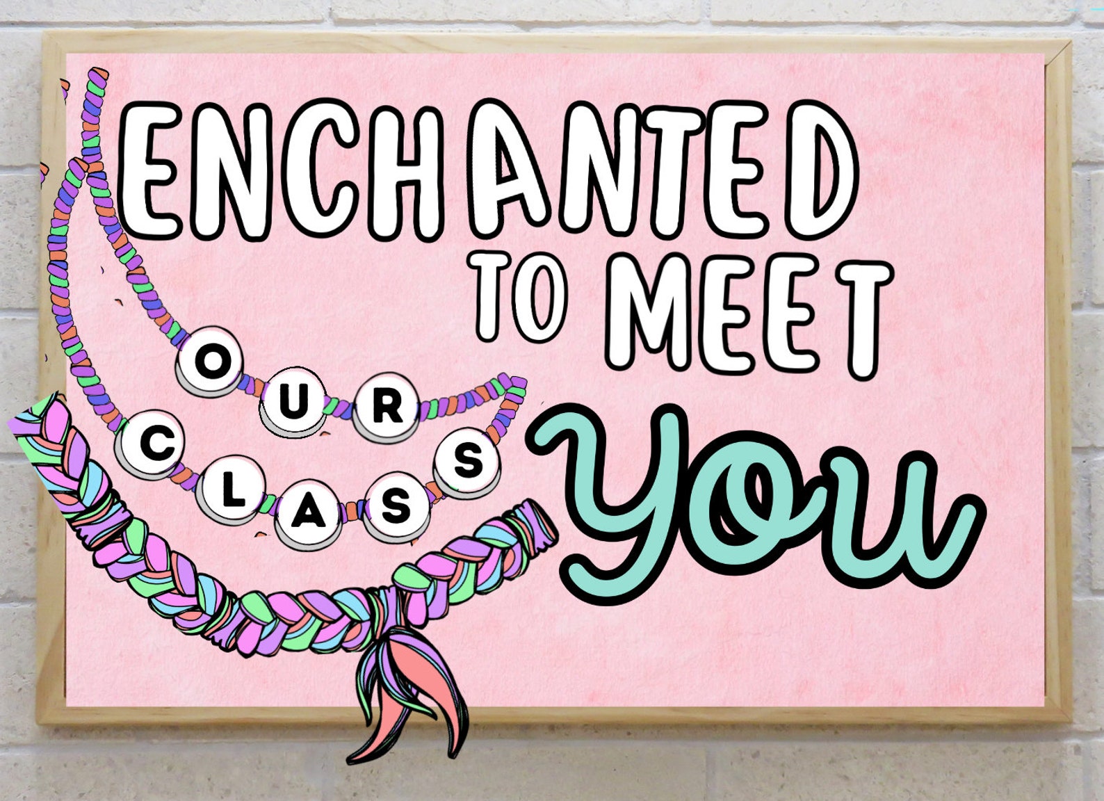 Learning Era Classroom Decor - Bulletin Letters- Friendship Bracelets ...