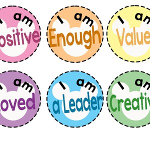 Magical Mickey Hat Affirmation Station Circles - Classroom Decor ...