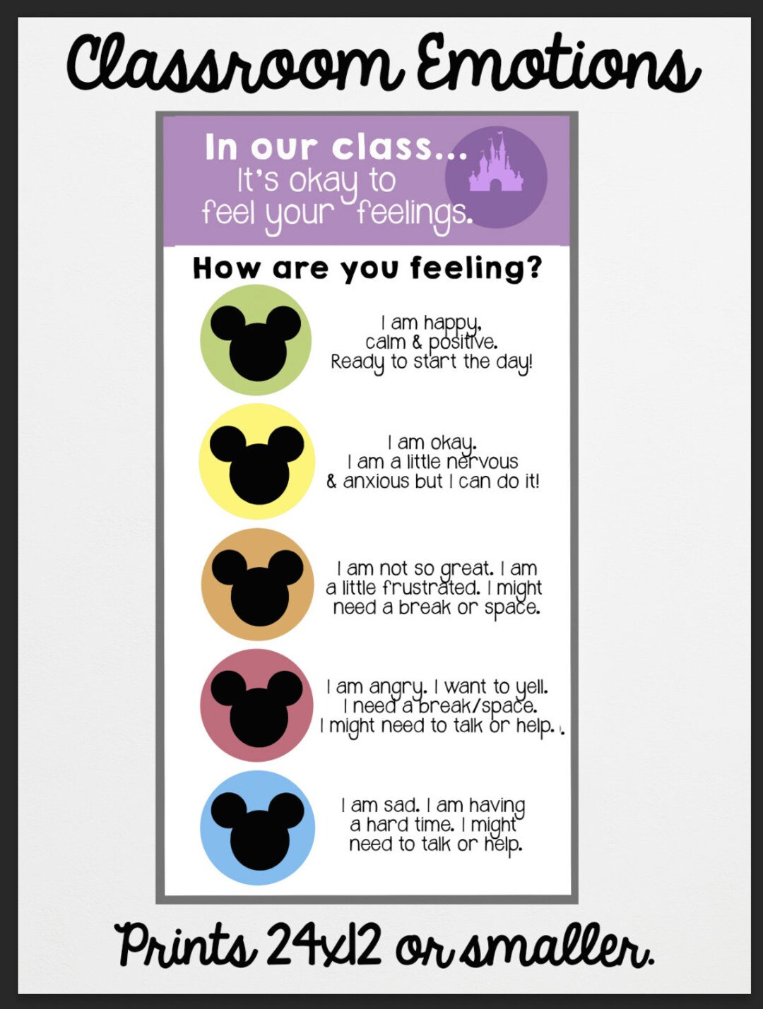 Magical Mickey - Classroom Decor - Class Community - Emotions ...
