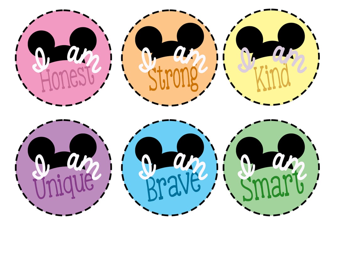 Magical Mickey Hat Affirmation Station Circles Classroom Decor Class ...