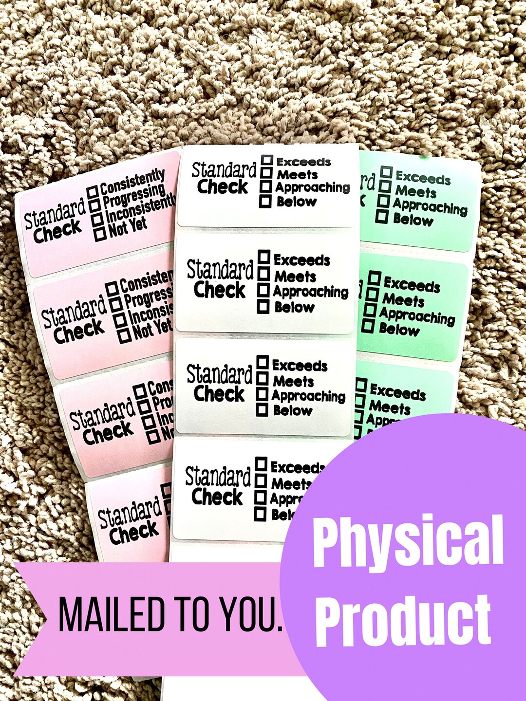 Standard Based Grading Sticker Labels I Easy Grading I Just - Etsy