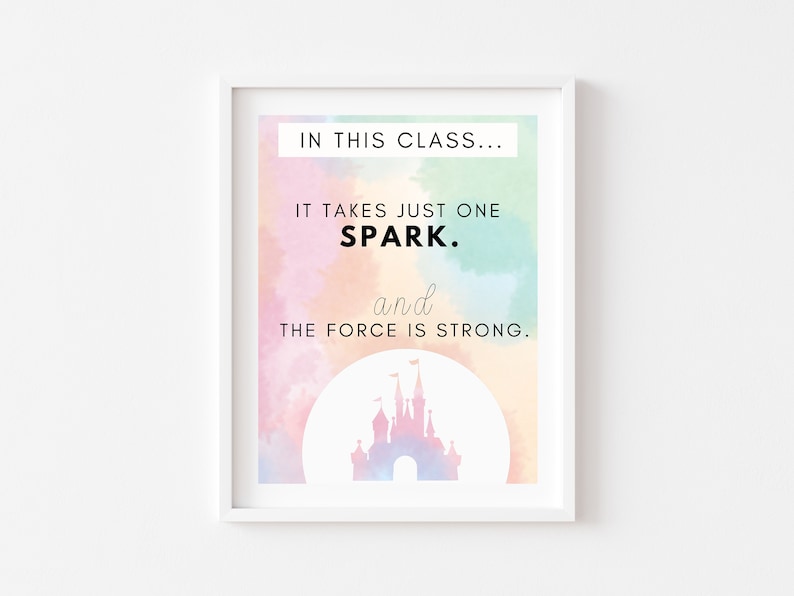 Magical Mickey Castle Posters Classroom Decor Class - Etsy