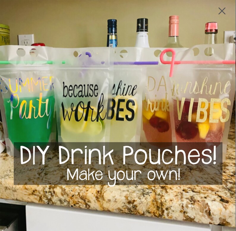 Adult Juice Pouch Design SVG FILES - 8 Designs - Summer Fun - BUNDLE ...