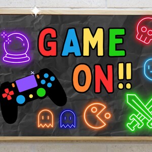 Gamer Video Classroom Decor - Bulletin Letters - PDF JPEG and PNG Files ...