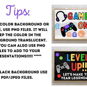Gamer Video Classroom Decor - Bulletin Letters - PDF JPEG and PNG Files ...