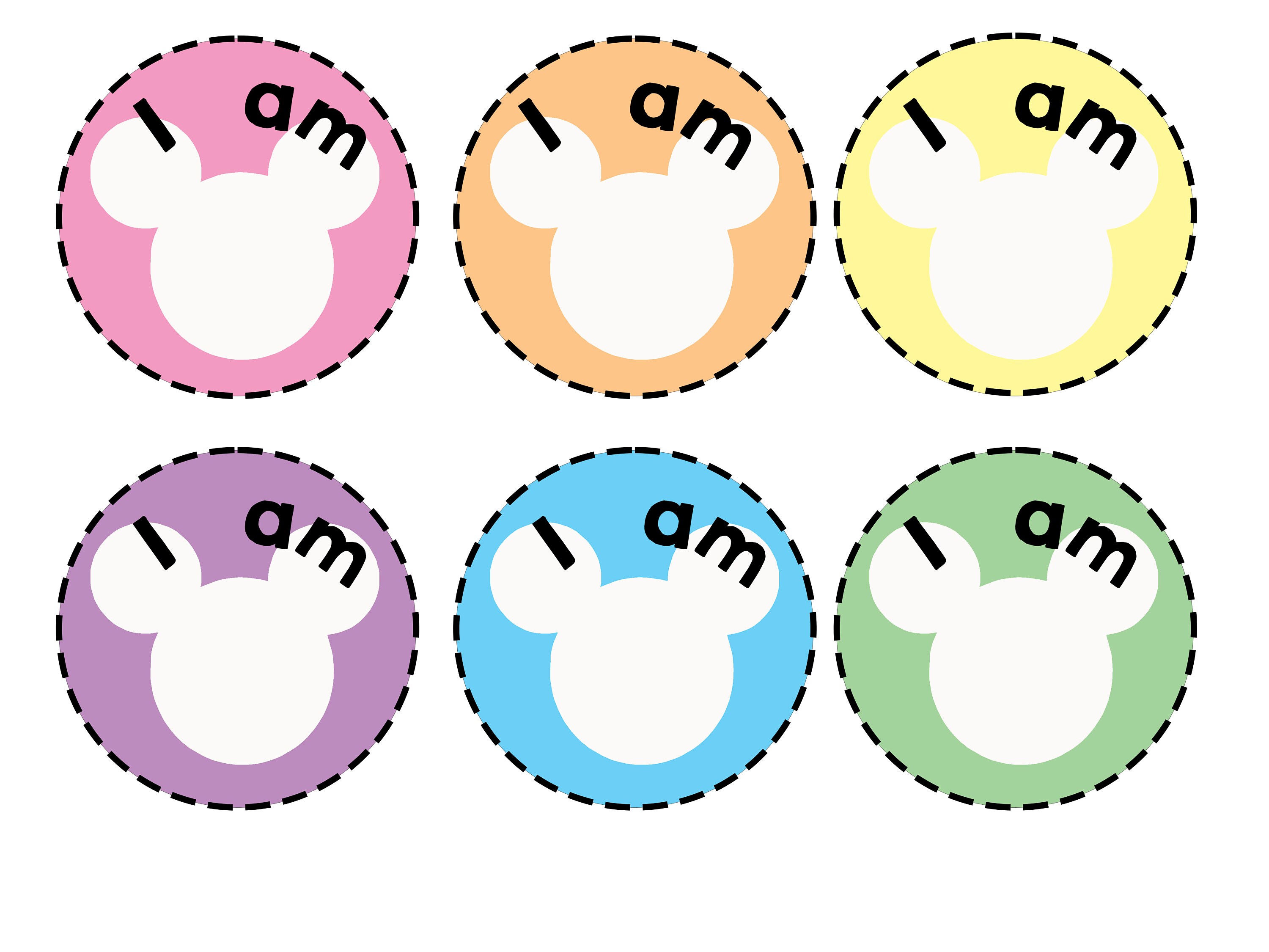 Magical Mickey Hat Affirmation Station Circles - Classroom Decor ...