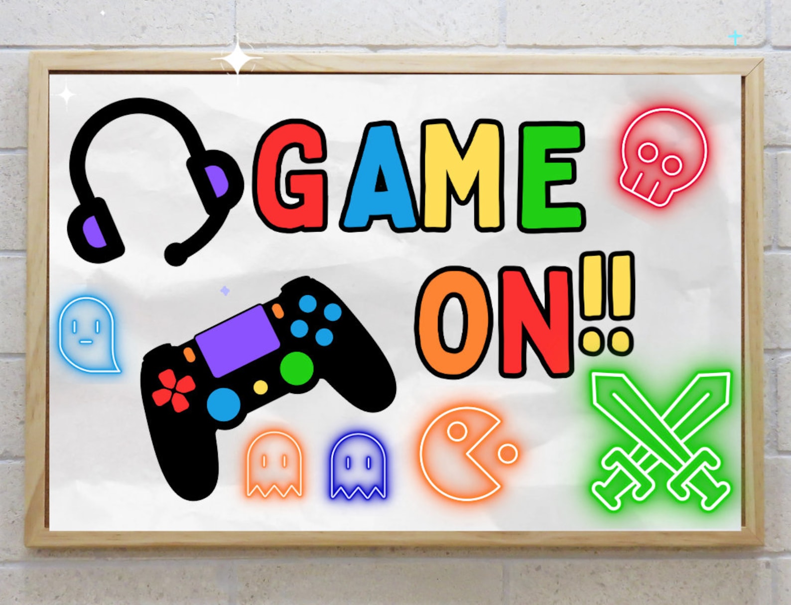 Gamer Video Classroom Decor - Bulletin Letters - PDF JPEG and PNG Files ...