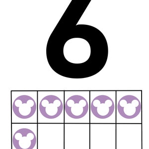 Magical Mickey Classroom Posters - Number Cards - Classroom Decor - 2 ...