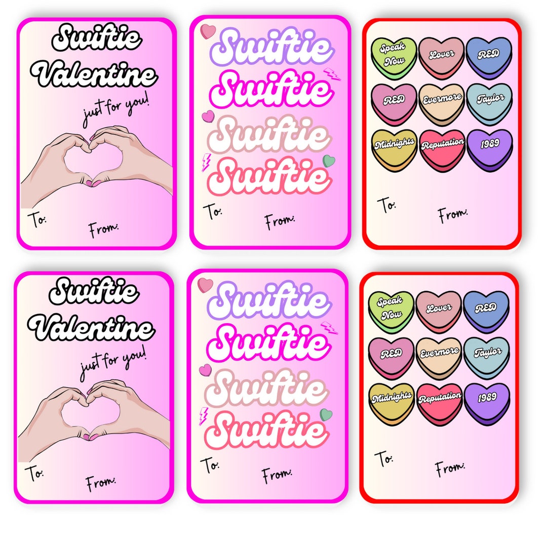 Printable Valentines Day Taylor Swift Swiftie - Etsy