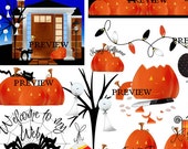 Items similar to Magic of Halloween clipart Make your own party kits ...