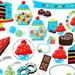 Cute Sweet Shop Clipart, Cupcake Clipart, Gumdrop Graphics, Ice Cream ...