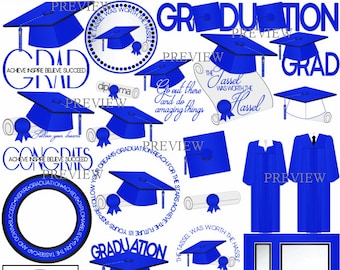 Royal Blue Cap Gown | Etsy