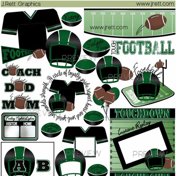 Football Tailgate Clipart - Etsy